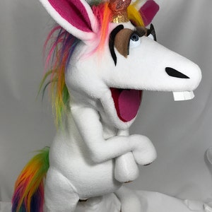UNICORN Sparkles the Unicorn Puppet Youtube Movie. - Etsy