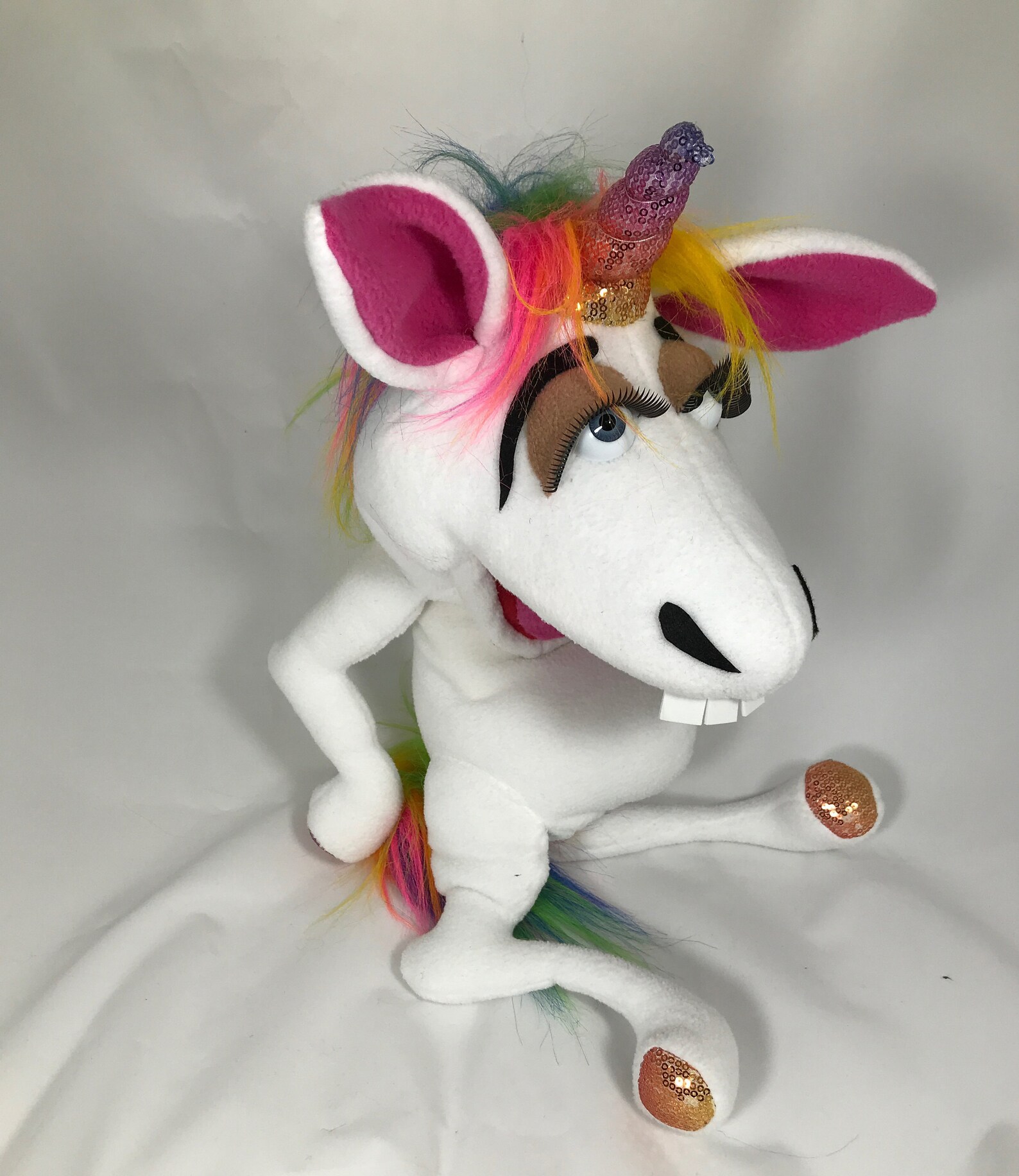 UNICORN Sparkles the Unicorn Puppet Youtube Movie. - Etsy