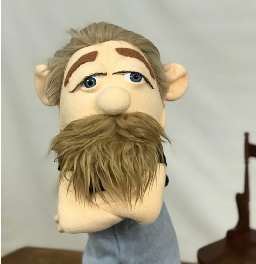 A muppet puppet with a large beard Custom Puppets