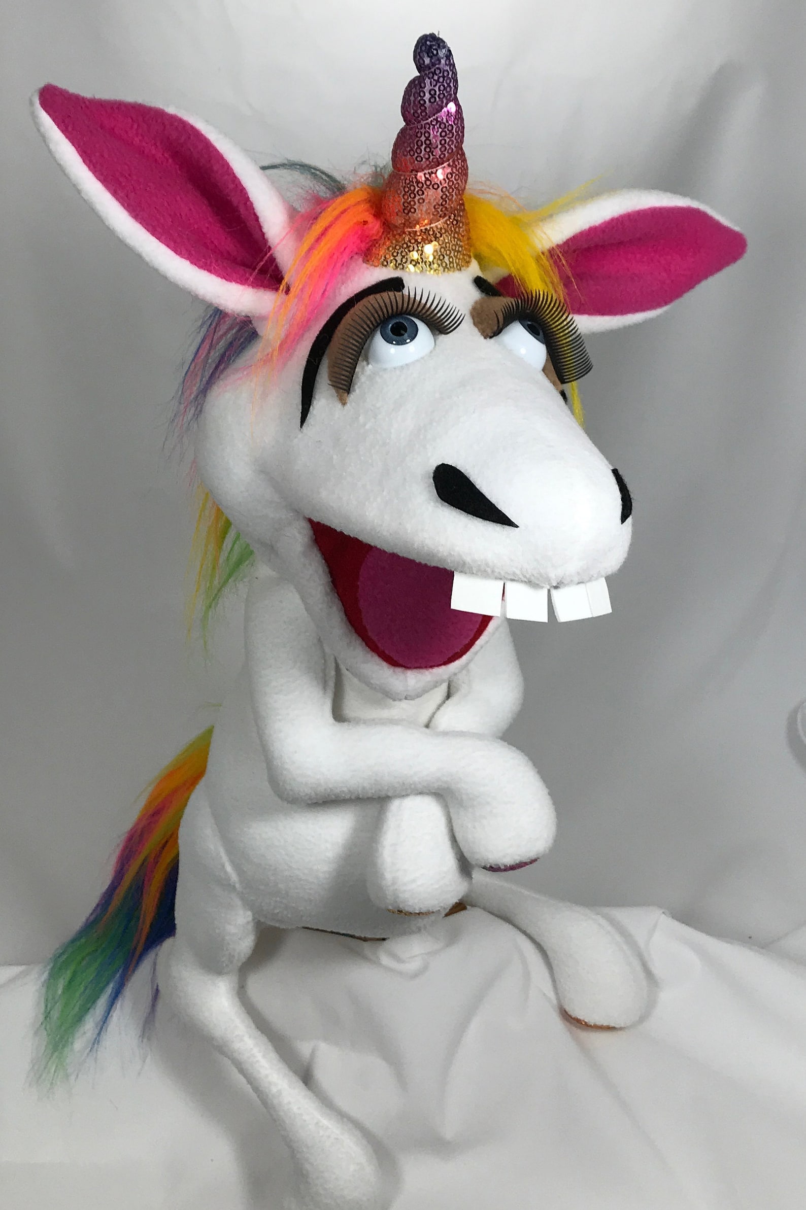 UNICORN Sparkles the Unicorn Puppet Youtube Movie. - Etsy