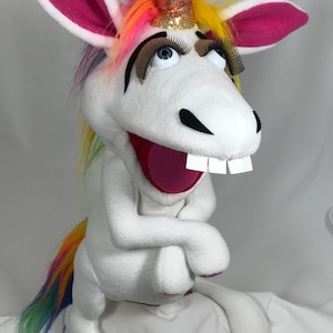 UNICORN Sparkles the Unicorn Puppet Youtube Movie. - Etsy