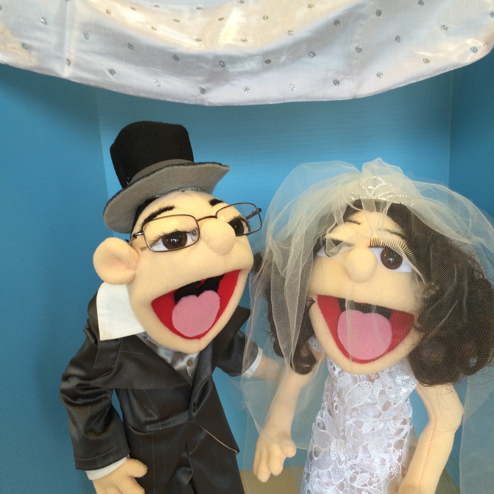 A Wedding Couple Custom Made Look Alike Portrait Muppet Puppet - Etsy ...