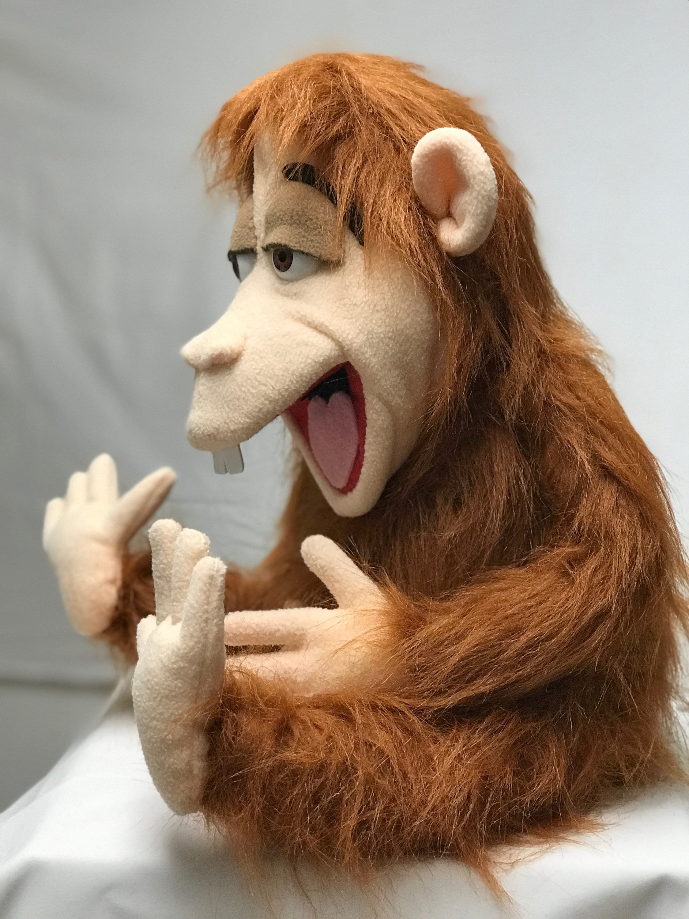 Ollie the Orangutang puppet for youtube movie monkey puppet Puppet Shop ...