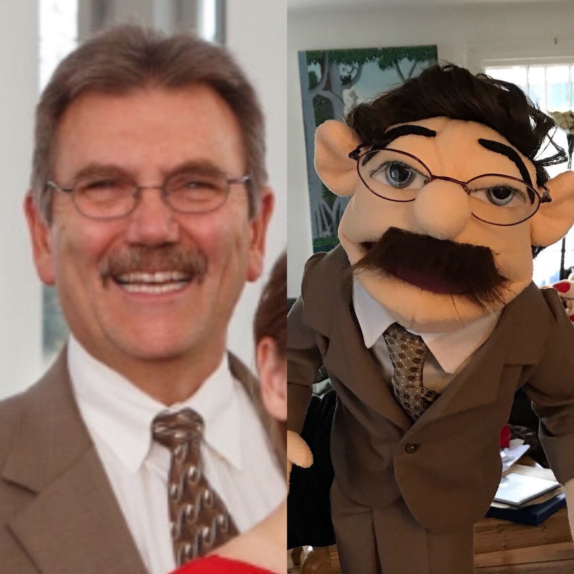 Custom Made Look Alike Portrait Muppet Puppet Lover Gift Hand Puppet ...
