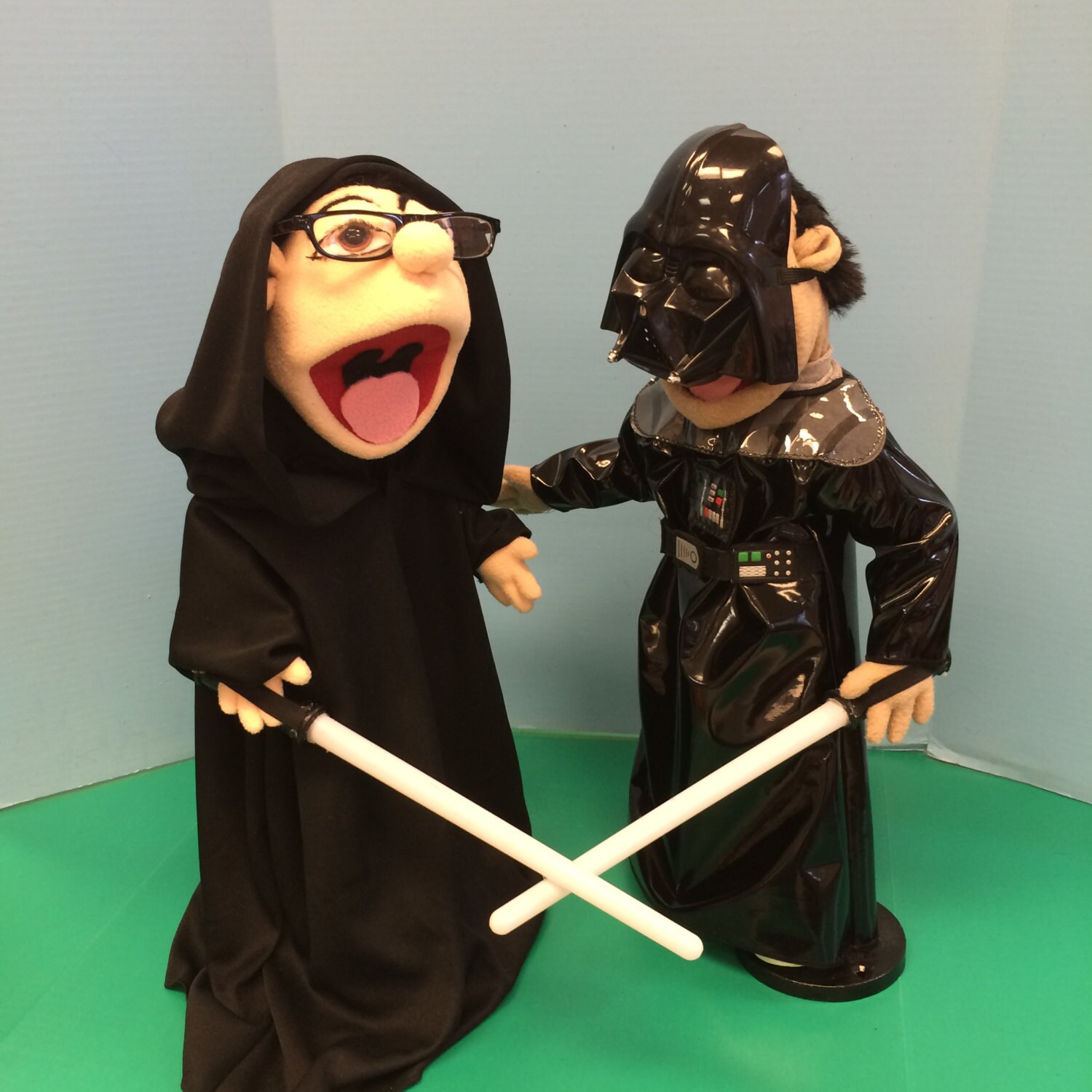 Star Wars look alike portrait Muppet Puppet Great gift Starwars lovers ...