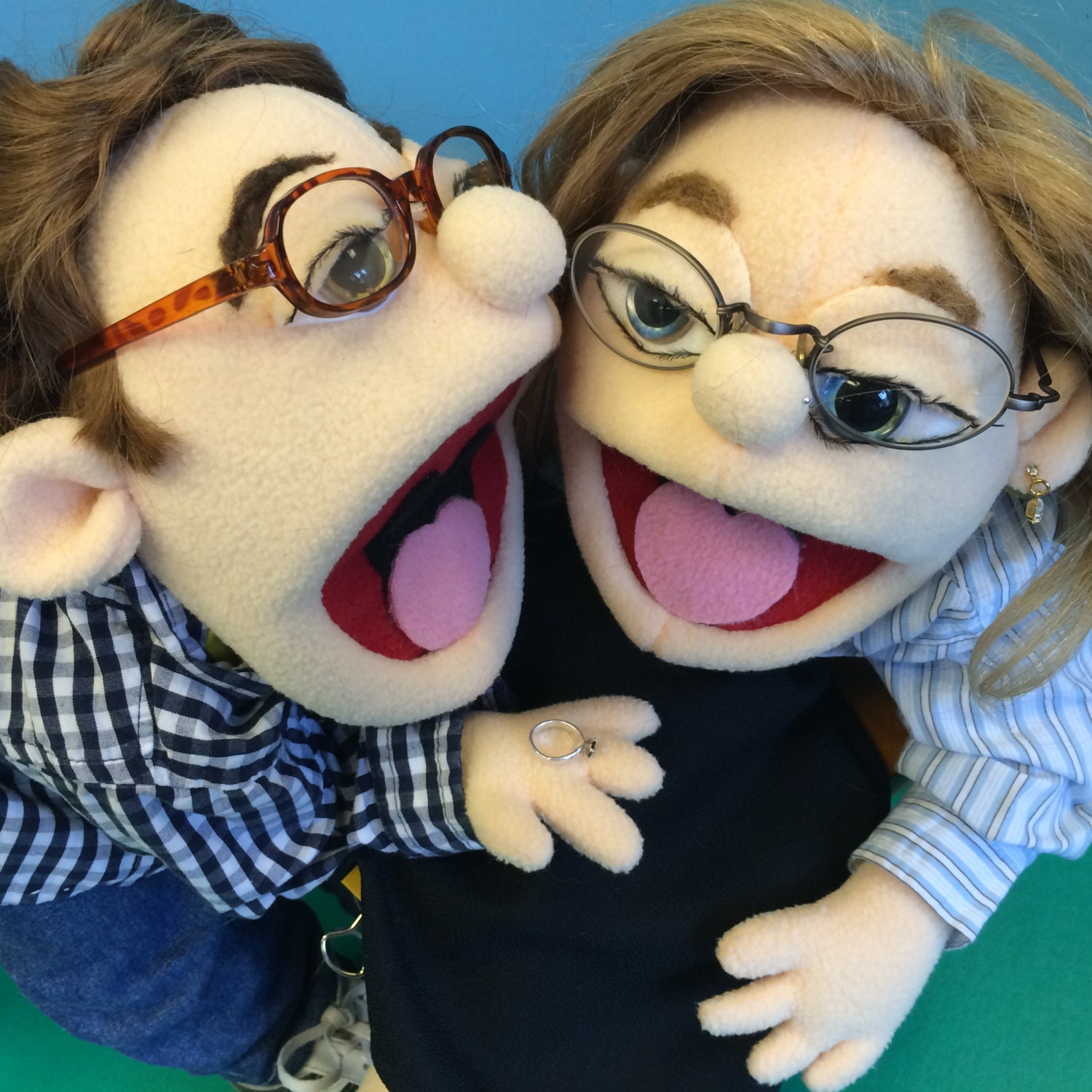 A wedding Couple Custom made look alike portrait Muppet Puppet Great ...