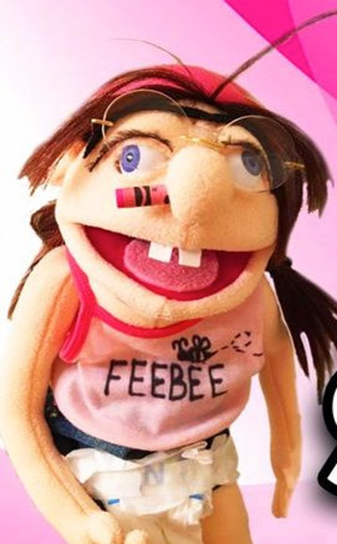 Feebee Jeffy's Sister Puppet From Youtube Movies - Etsy