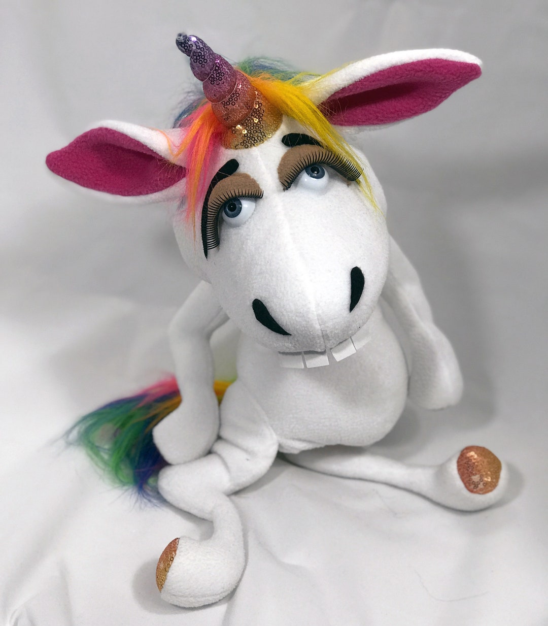 UNICORN Sparkles the Unicorn Puppet Youtube Movie. - Etsy