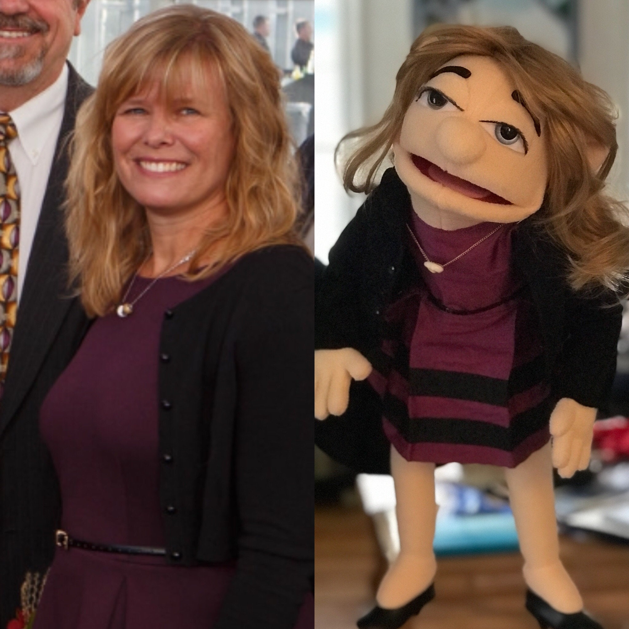 Custom made look alike portrait Muppet Puppet lover gift Hand puppet ...