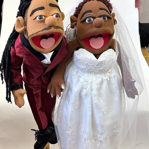 A Wedding Couple Custom Made Look Alike Portrait Muppet Puppet Great ...