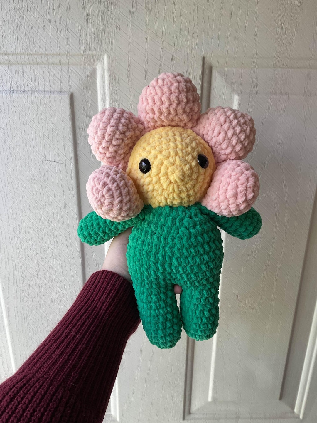 Flower Buddy Plush | Cute Crochet Flower Plushie | Handmade Floral ...