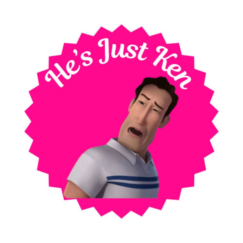 Hes Just Ken Bee Movie Funny Meme Sticker Download - Etsy