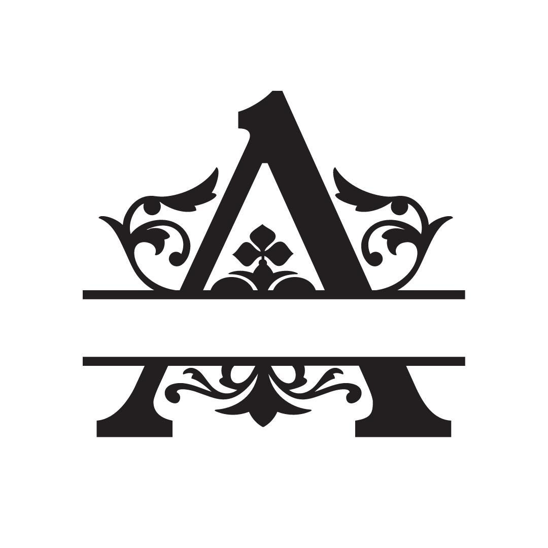 26 Monogram Regal Alphabet PDF, PNG, Corel Draw, Eps Split File for ...