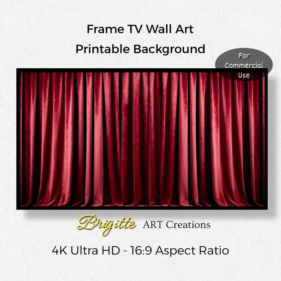 Red Curtain, Theatre Red Velvet Curtain Backdrop for Text or Graphic ...