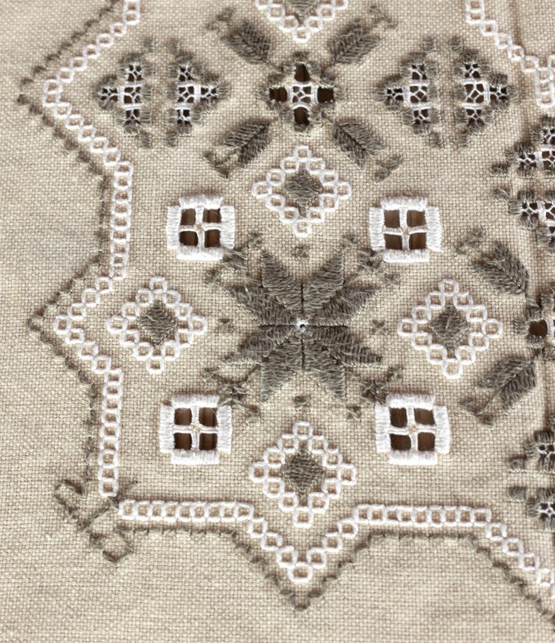 Hand Embroidered Norwegian Vintage Hardanger Tablecloth. Hardanger ...