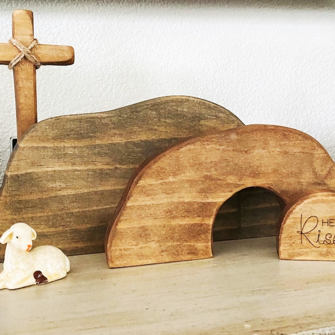 Empty Tomb Display Empty Tomb Easter Decor Easter Creche Resurrection ...