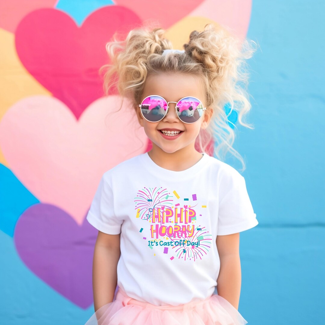 Hip Hip Hooray It's Cast off Day Toddler Tee, Toddler Cast Shirt ...