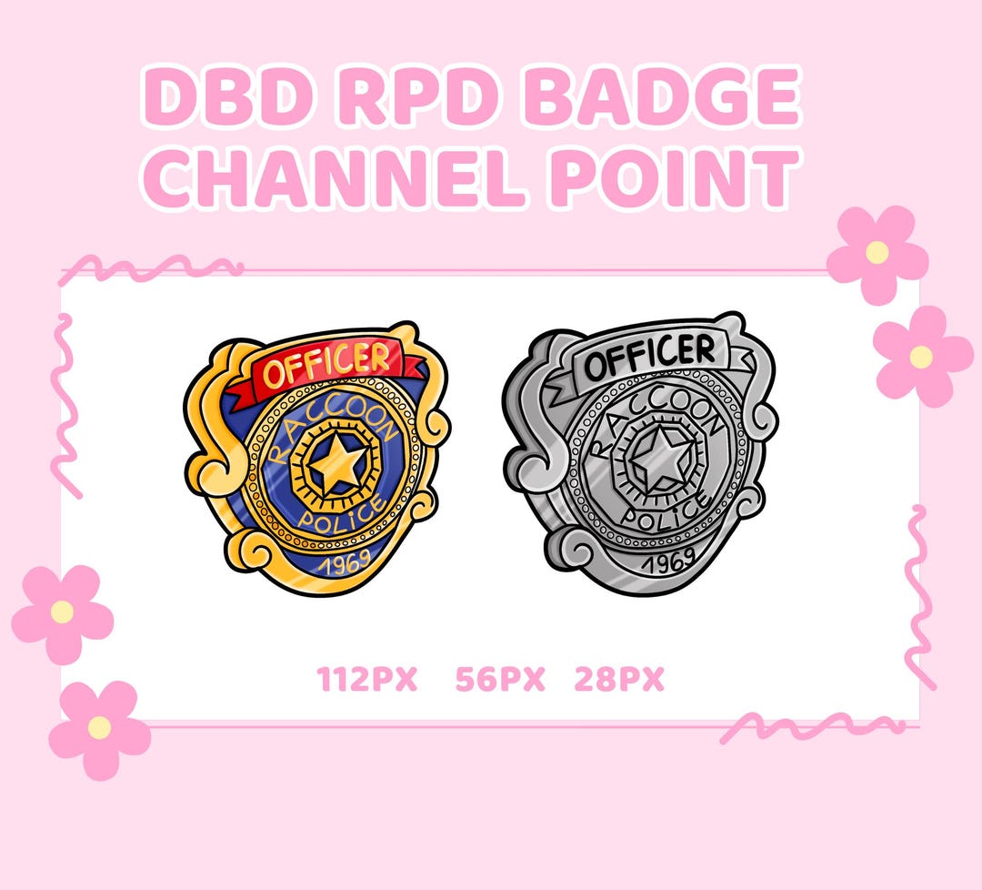 Dead by Daylight RPD Badge Channel Point | Twitch Channel Point ...
