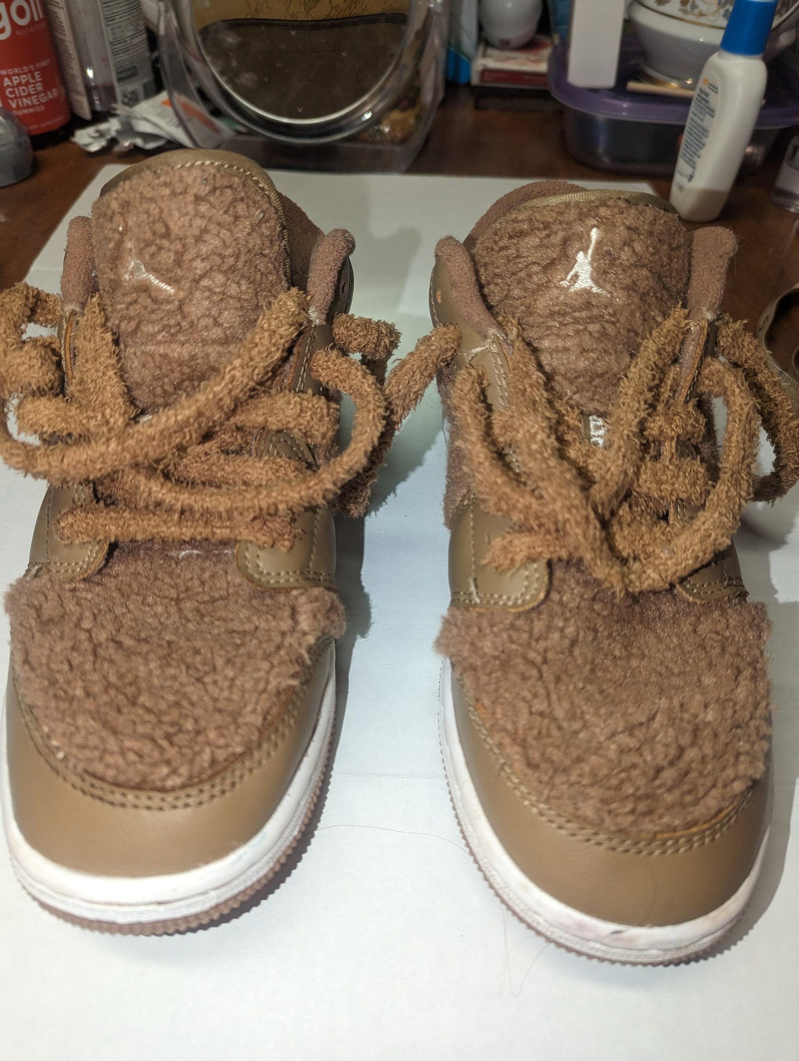 Nike Air Jordan Low Utility Teddy Bear Sneakers Youth Size 4.5 - Etsy