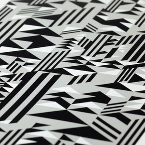 Geometric Screen Print Higher Screen Print Geometric Wall - Etsy