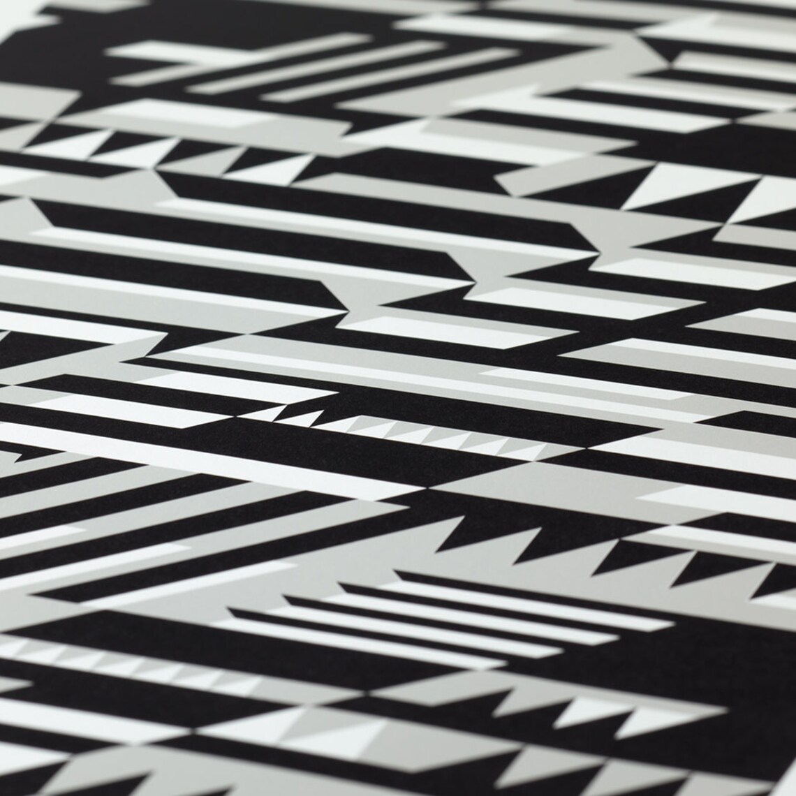 Geometric Screen Print Faster Screen Print Geometric Wall | Etsy