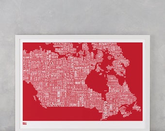 Canada Word Art - Etsy