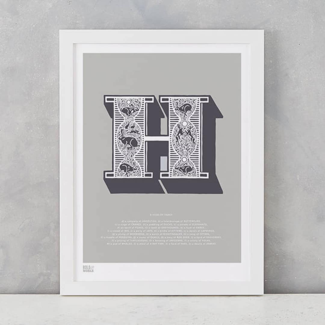 Illustrated Letter H, Letter H, Illustrated Letter H, Illustrated ...
