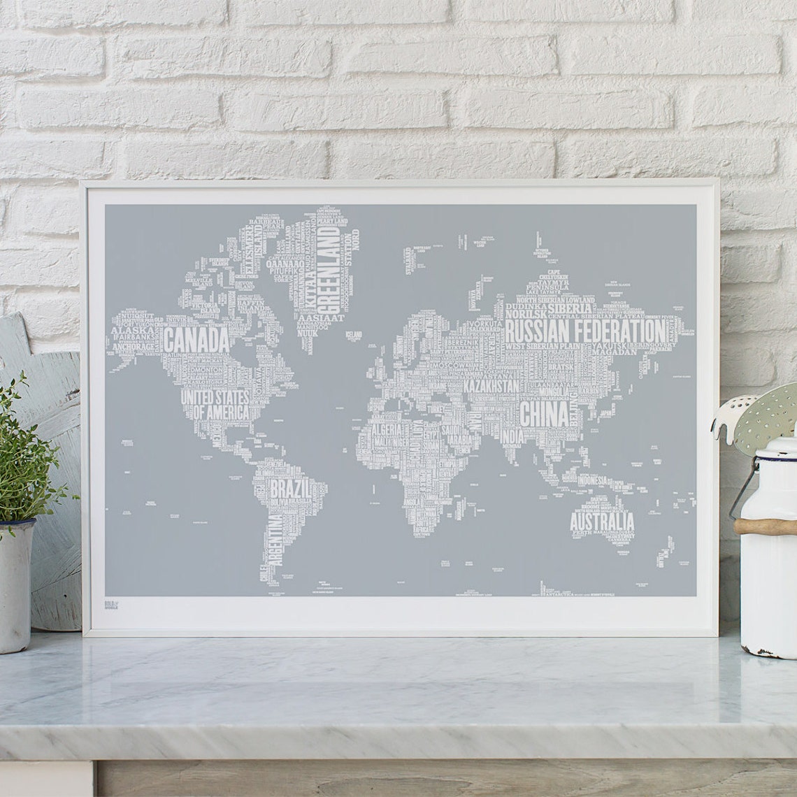 World Map Wall Art World Map Poster World Map Print World | Etsy