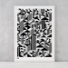 Geometric Screen Print Higher Screen Print Geometric Wall - Etsy
