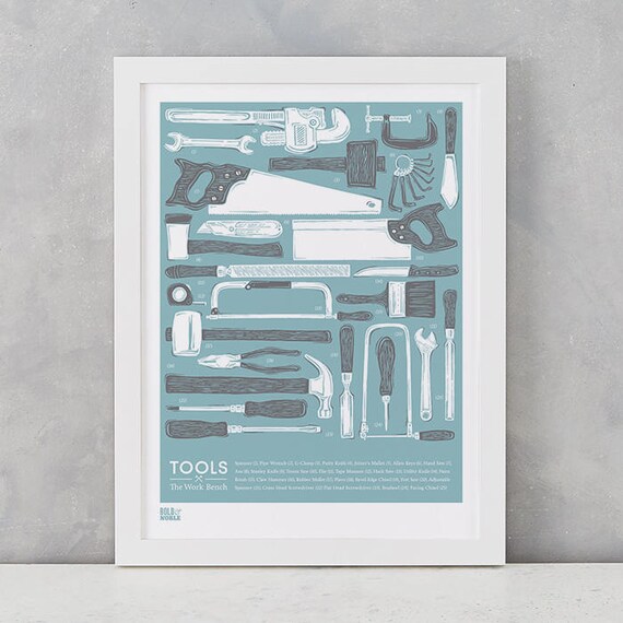 Work Bench Tools Design DIY Wall Art Garden Tools Home | Etsy