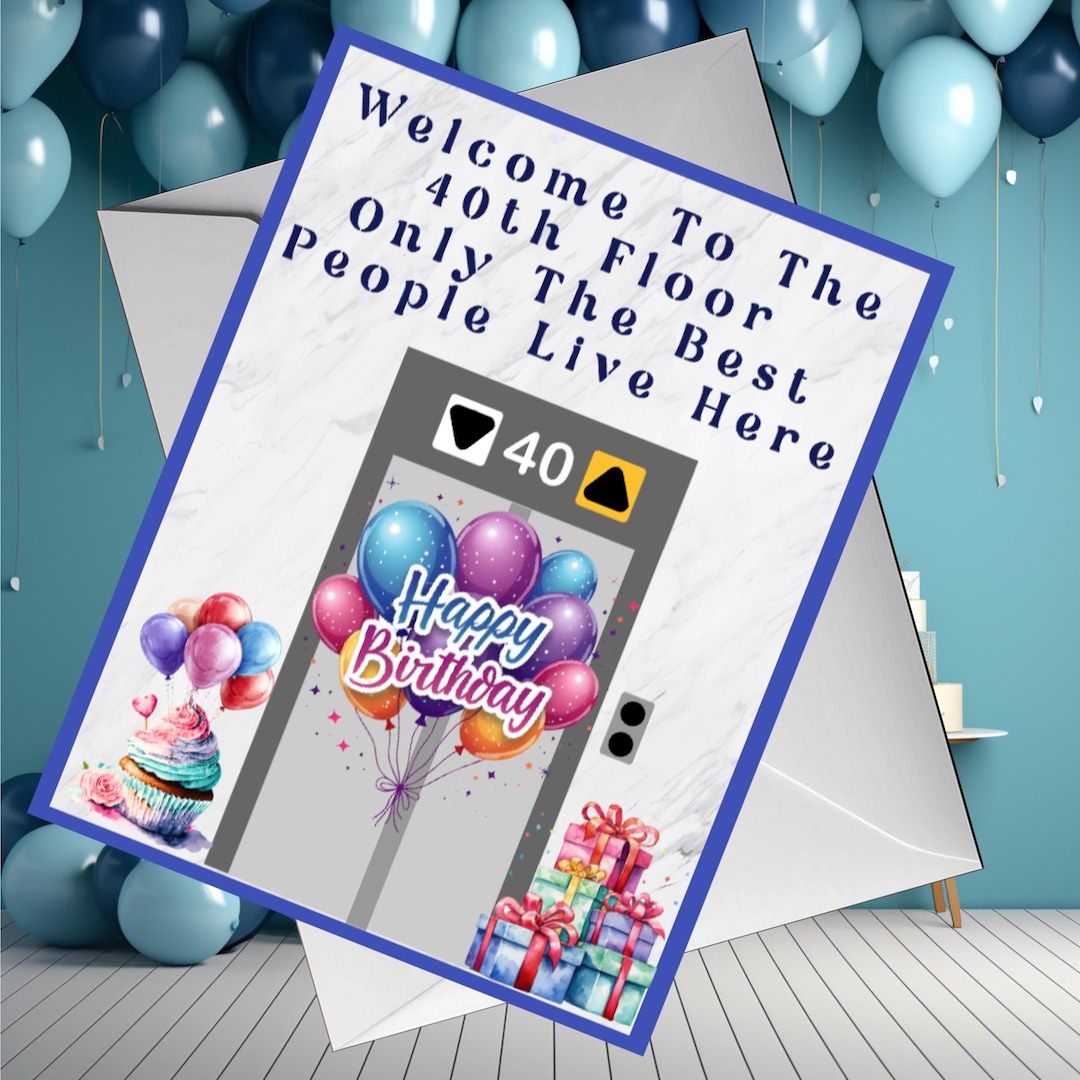 Birthday Card, Handcrafted, Elevator, Personalizable - Etsy