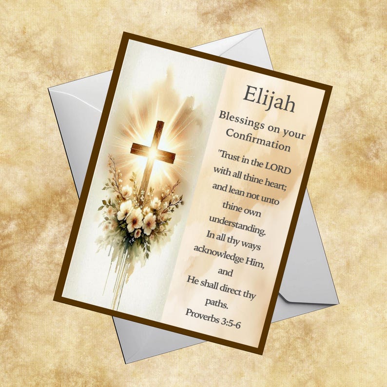 Confirmation, Card, Bible Verse, Proverbs, Blessings, Catholic, Girls ...