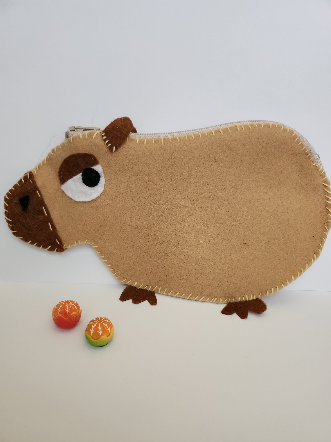 Capybara Felt Wallet - Etsy