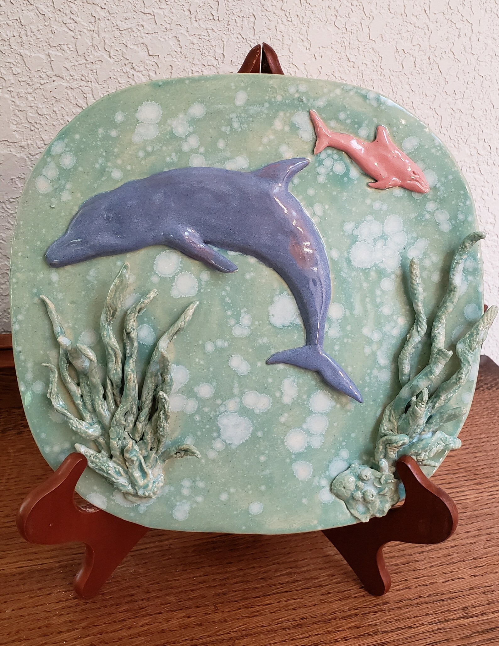 Ocean Themed Pottery Wall Art Sculptures 10 X 10 - Etsy