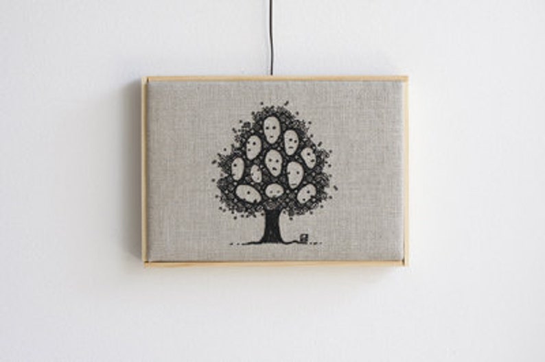 PDF Pattern / Blackwork TREE - Etsy