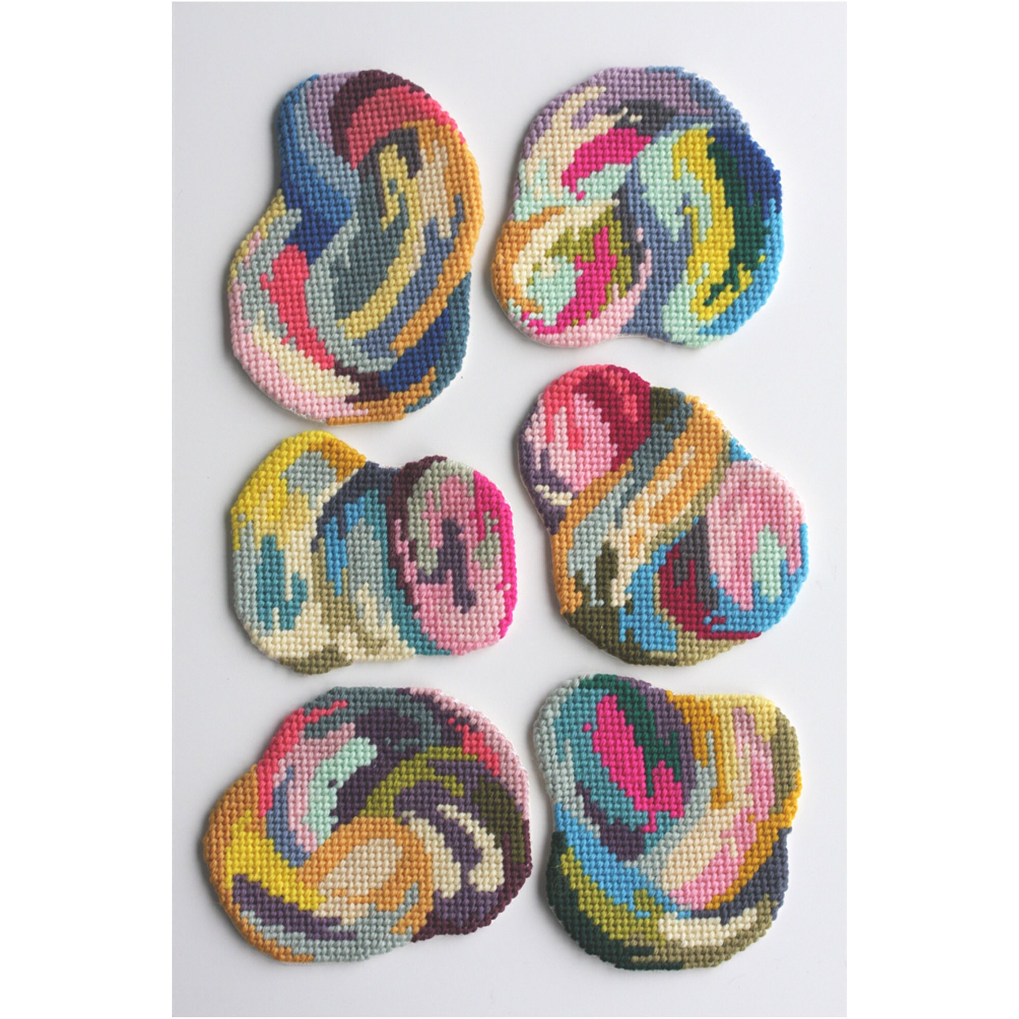 PDF Pattern/ for Needlepoint or Cross Stitch/ Coaster Set No.16 - Etsy