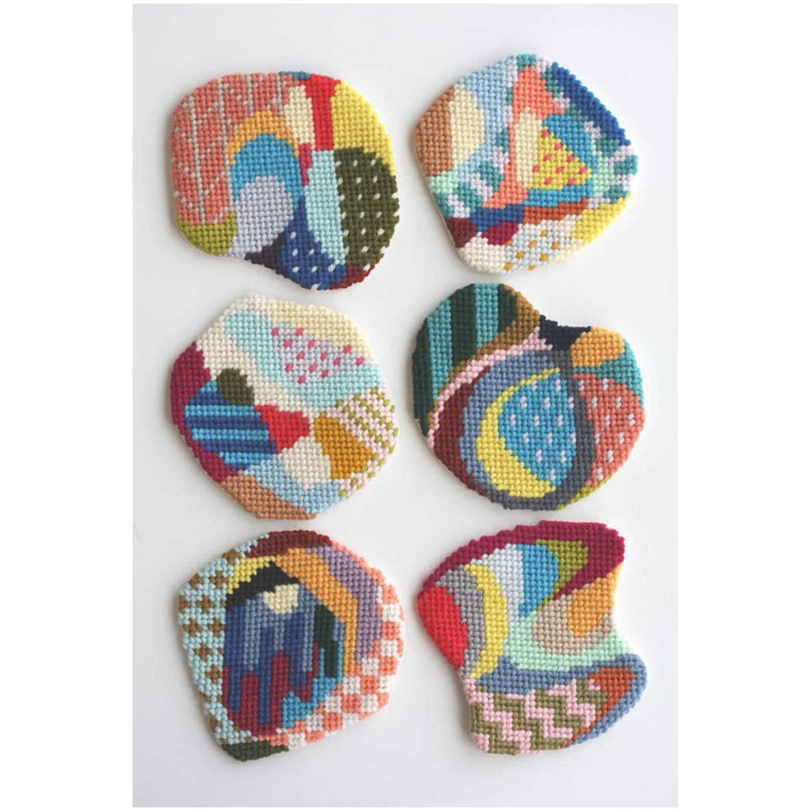 PDF Pattern/ for Needlepoint or Cross Stitch/ Coaster Set No.13 - Etsy