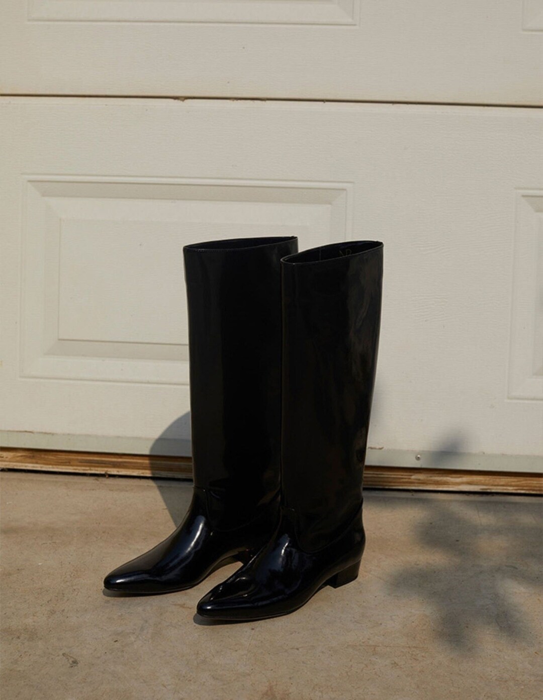 Premium Japanese Lacquered Slimming Knee-high Riding Boots Genuine ...