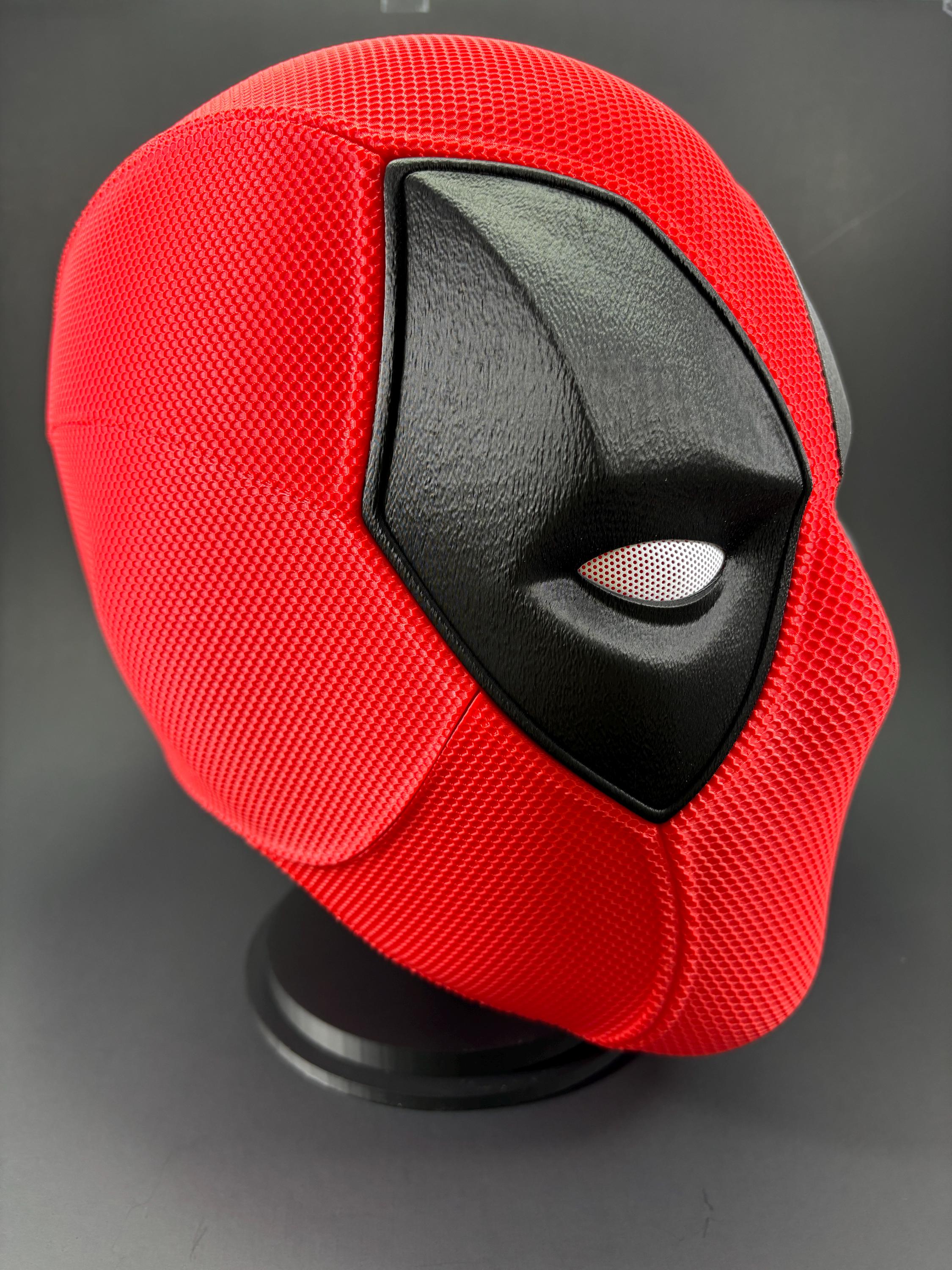 Deadpool Mask 3D Printed, Magnetic Assembly for Easy Wear, Perfect ...
