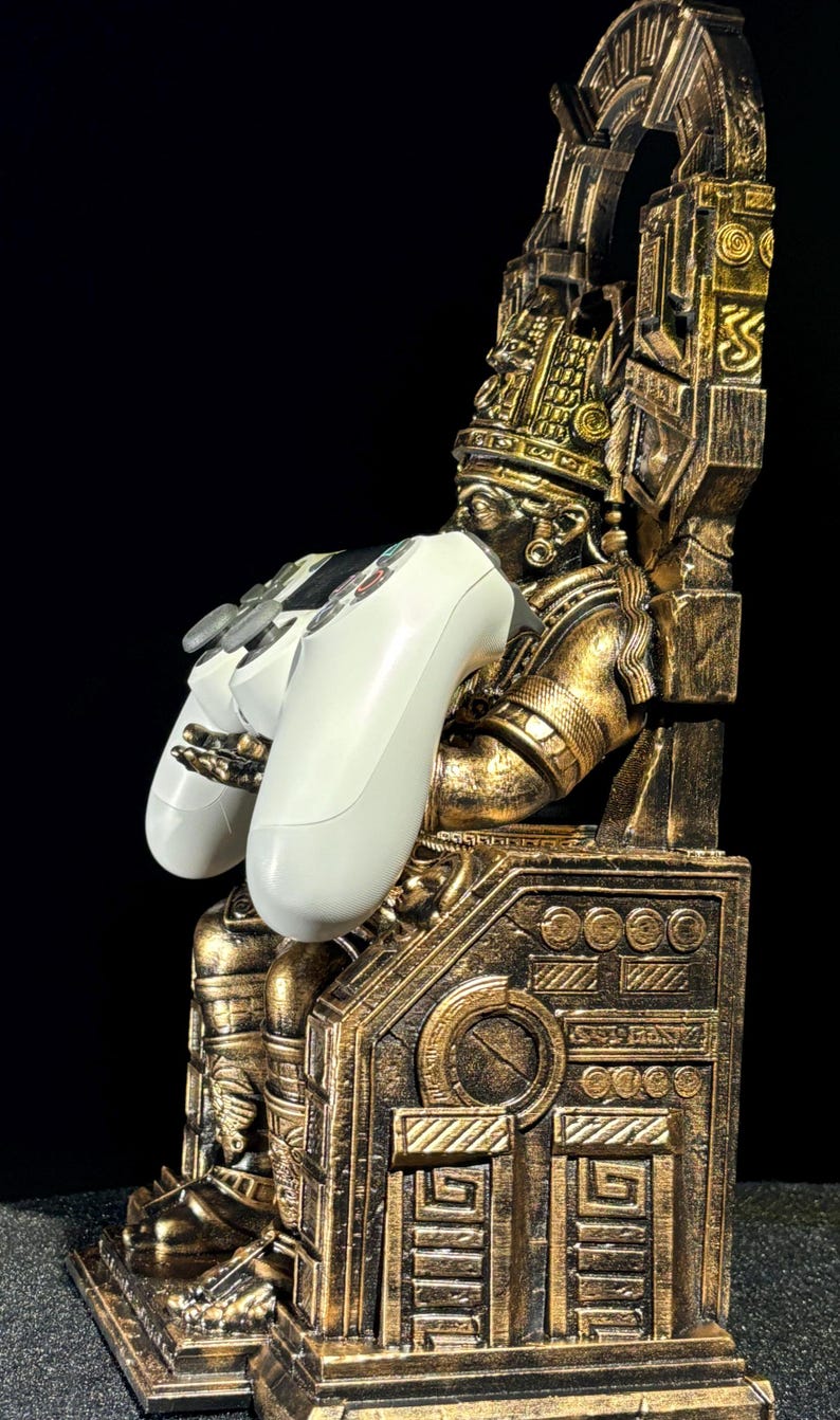 3D Printed Aztec King Controller Holder, Tlamatini the Wise ...