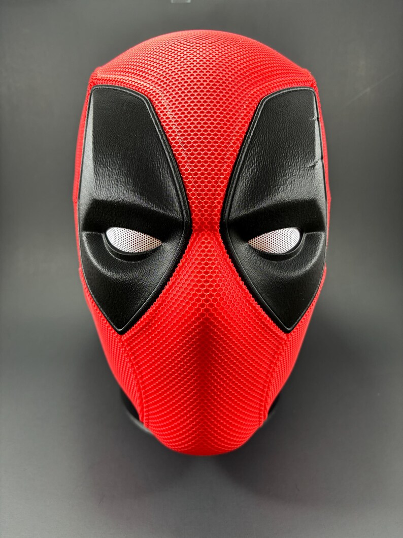 Deadpool Mask 3D Printed, Magnetic Assembly for Easy Wear, Perfect ...