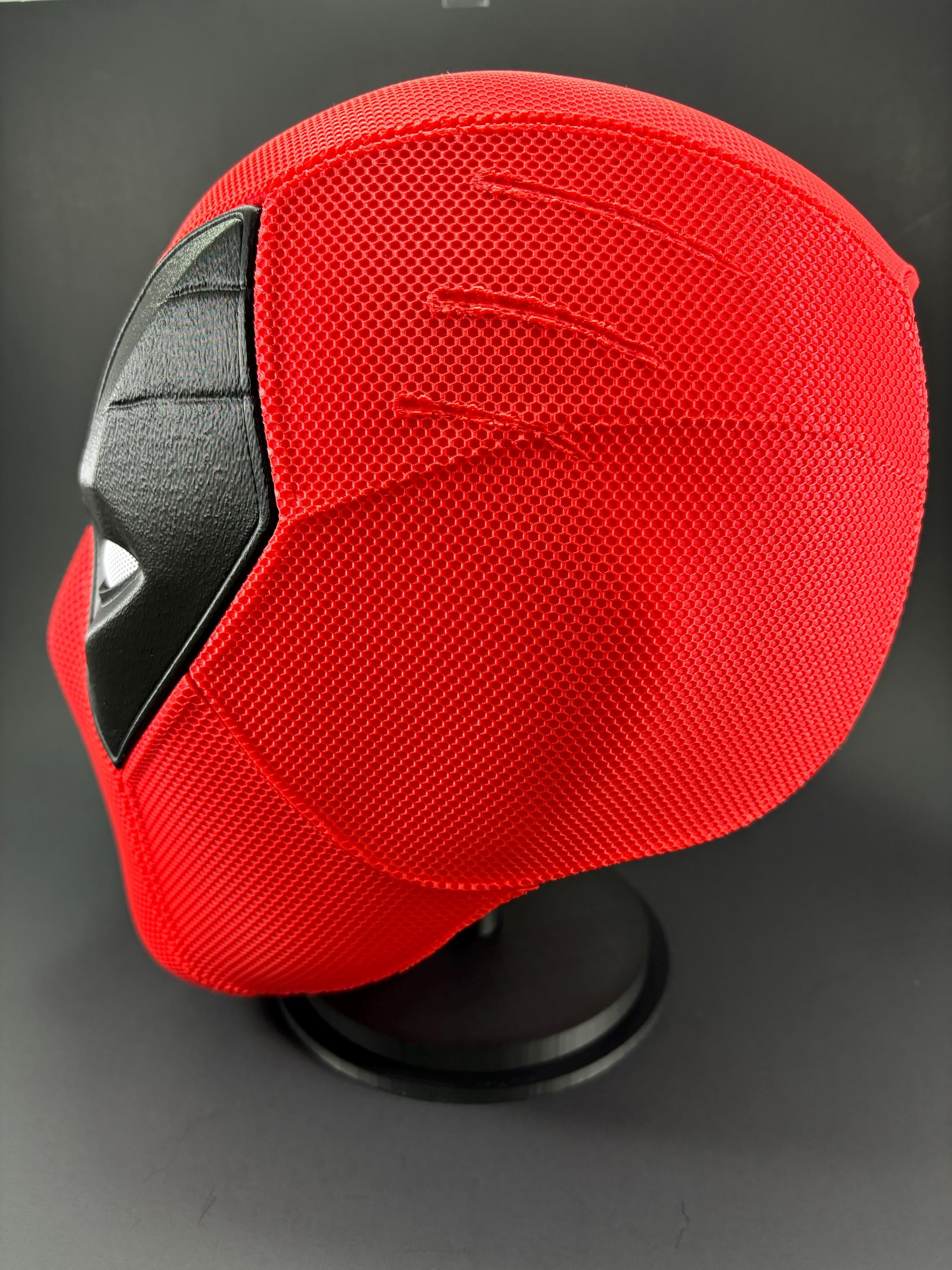 Deadpool Mask 3D Printed, Magnetic Assembly for Easy Wear, Perfect ...