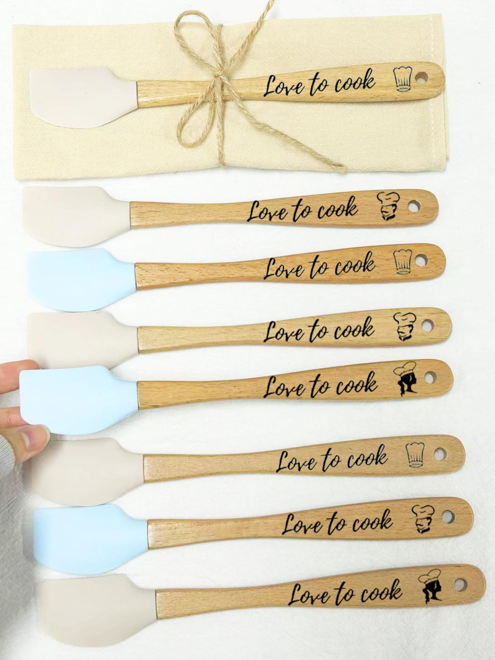 Custom Spatula,spatula Personalized,mini Spatula,cotton Dishtowel ...