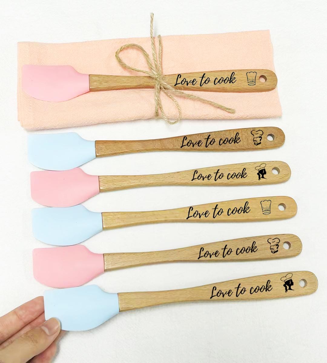 Custom Spatula,spatula Personalized,mini Spatula,cotton Dishtowel ...