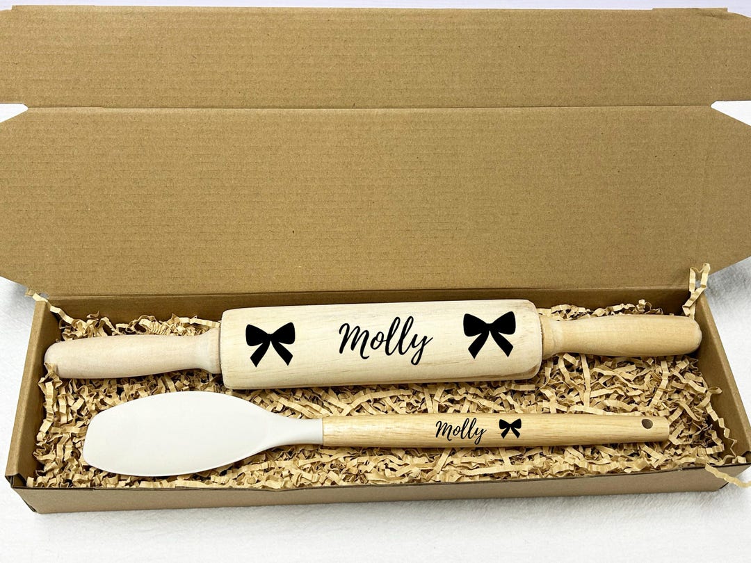 Custom Rolling Pin,wooden Spoon,custom Spoon,kitchen Set,personalized ...