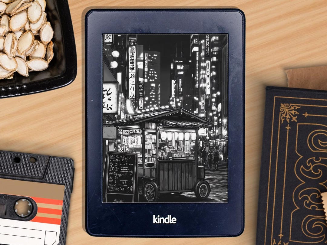 Kindle Lockscreen of Aesthetic Japanese Street for Kindle Trendy ...