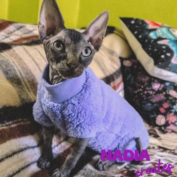 Cat Sweater - Etsy
