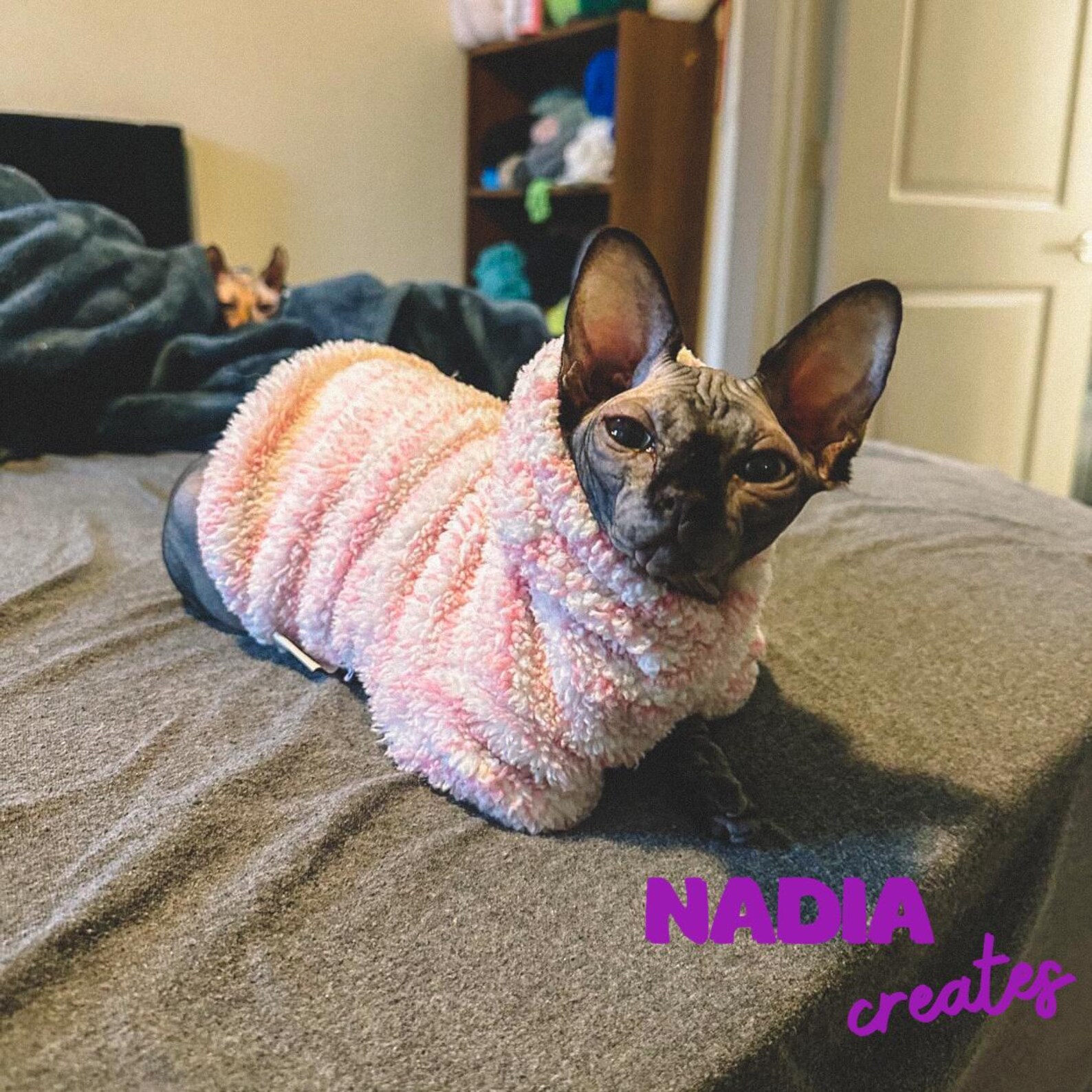 Cozy Jacket Sphynx Cat Winter Jacket Thick Clothing for Hairless Cats ...