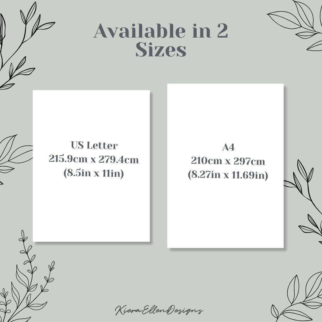 Movie List Printable | Organise With Nature-inspired Designs | Simple ...
