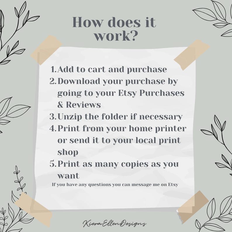 Pink Shopping List Printable | Organise Your Life With Nature-inspired ...